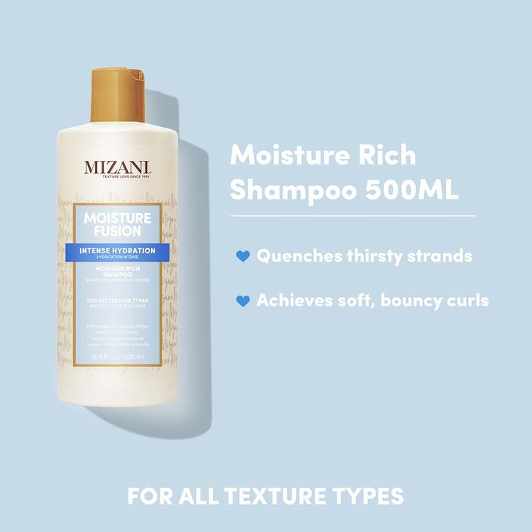 Mizani Moisture Fusion – Moisture Rich Hydrating Shampoo for Curls, Co ...